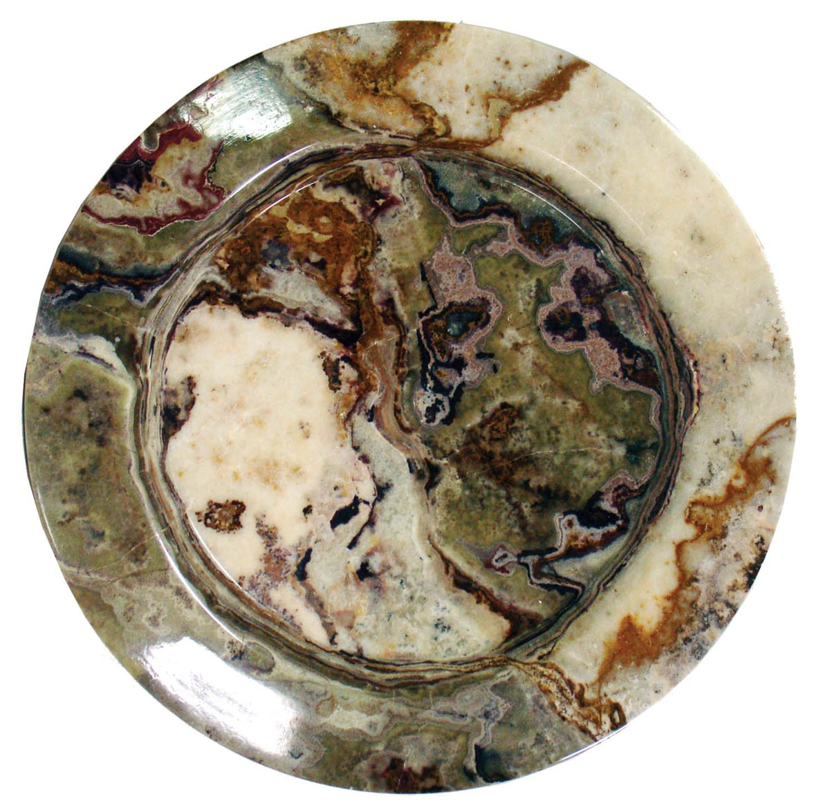 Banded Calcite Plate 10" – Everything Utah